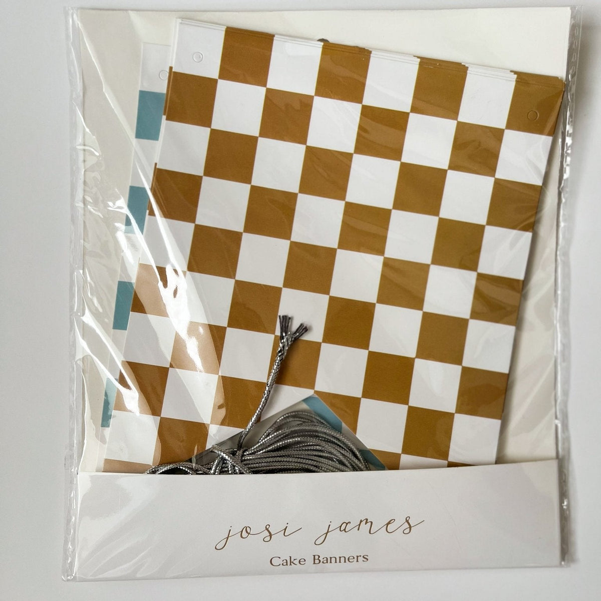 Blue & Yellow Checkered Banners (2) – 8 Ft Party Decoration – Josi James