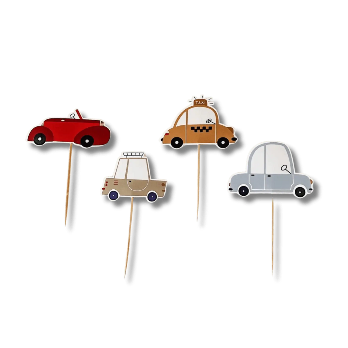 Car Cupcake Toppers (Set of 8) - Josi James
