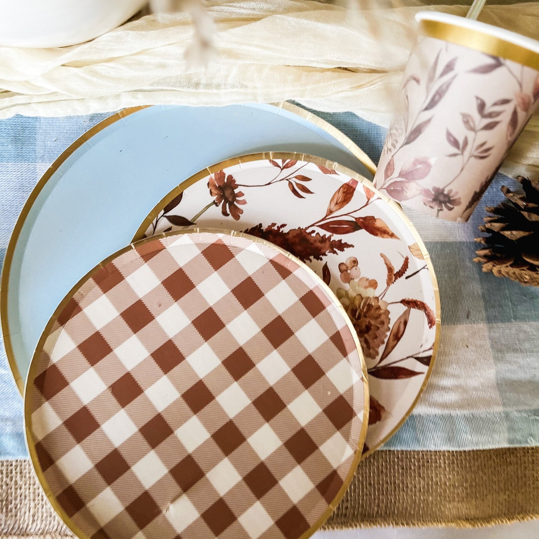 Fall Leaf Small Paper Plate (8pcs) - Josi James