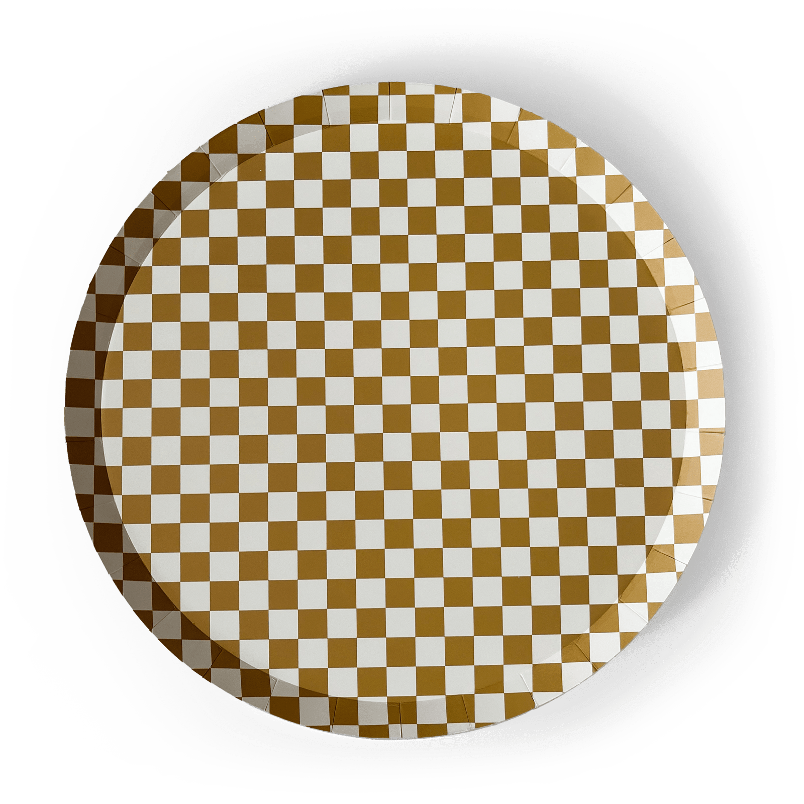 Premium Checkered Gold Matte Plate (8pcs) - Josi James