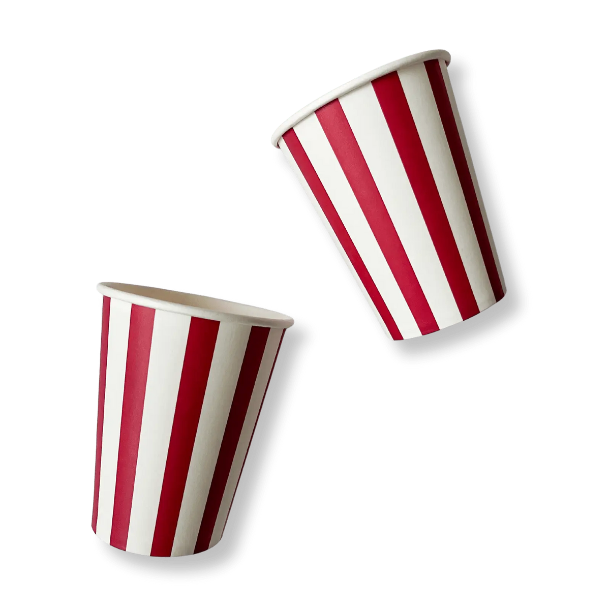 Red & White Striped Cups (8pcs) - Josi James