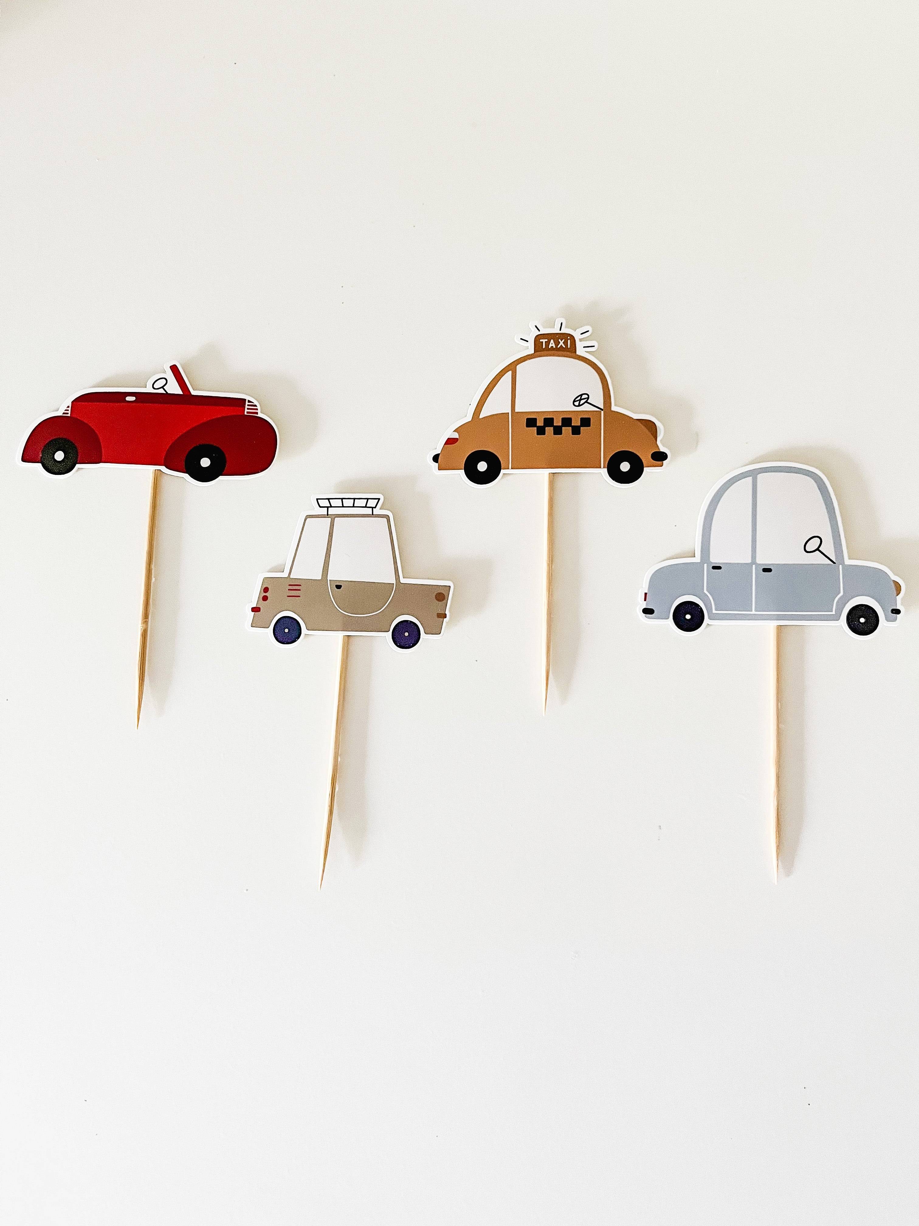 Car Cupcake Toppers (Set of 8) – Josi James